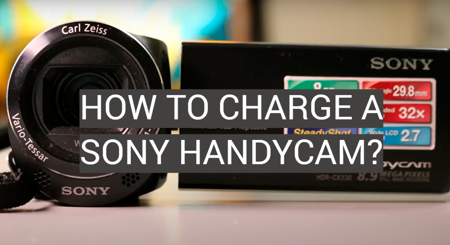3 Steps to Charge a Sony Handycam - FotoProfy