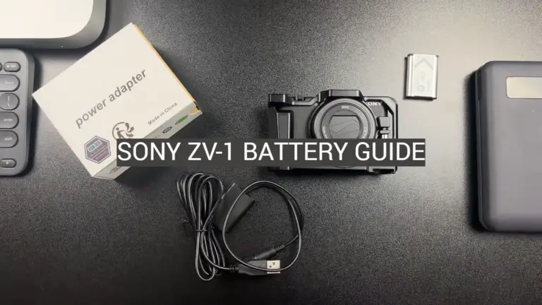 Sony ZV-1 Battery Guide - FotoProfy